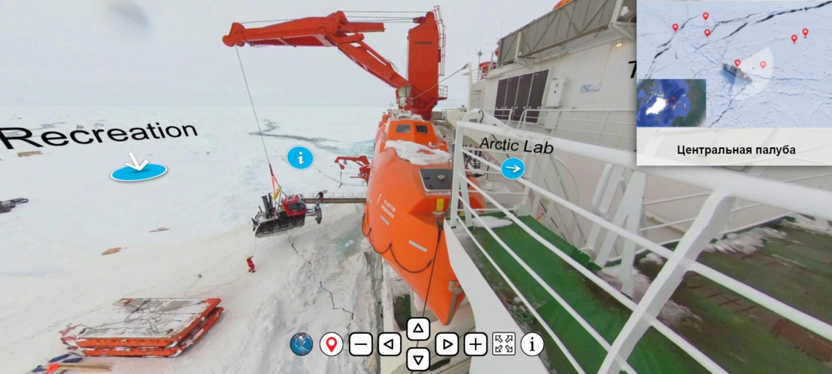 Scientists developed virtual tour to international Arctic expedition camp
