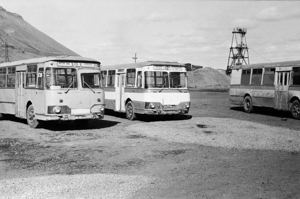 LiAZ-677 buses lived long on Norilsk roads